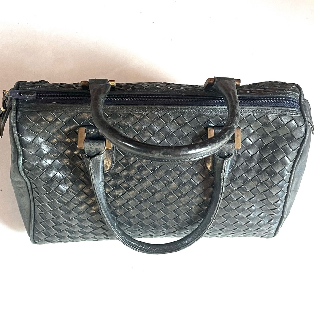 Morris Moskowitz Vintage Leather Woven Doctors Satche… - Gem
